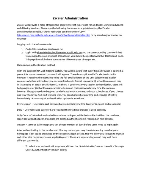 Zscaleradministration Pdf Login User Computing