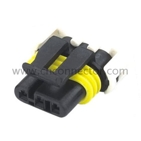 PA66 Blak 3 Pin Delphi Waterproof Connector Auto 3 Pin Connector YUEQING JINHAI AUTOPARTS CO LTD
