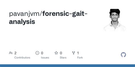github pavanjvm forensic gait analysis