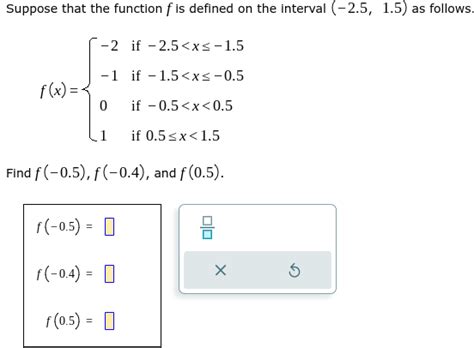 Solved Suppose That The Function F Is Defined On The Chegg Com