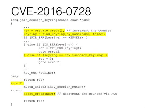 Exploitation Of Counter Overflows In The Linux Kernel Ppt