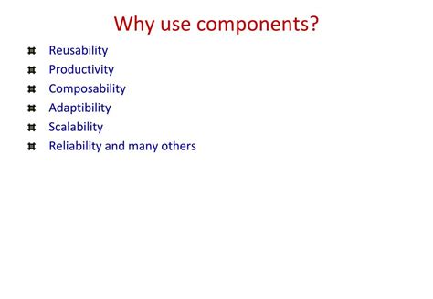 Ppt Component Based Architecture Powerpoint Presentation Free