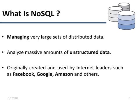 NoSQL Architecture Pattern PPT