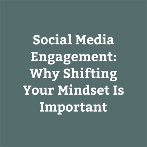Social Media Engagement Why Shifting Your Mindset Is Important Seascape Social Media
