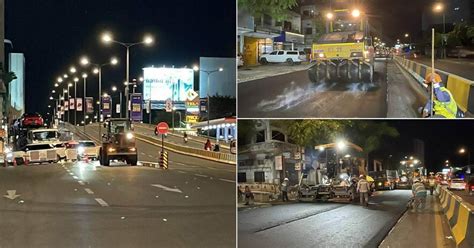 ការងារជួសជុល ចាក់អ៊ុតបេតុងកៅស៊ូបេទីមីណឺ ចាប់ពីមហាវិថីព្រះមុន្នីវង្ស ដល់ស្ពានអាកាសចោមចៅ