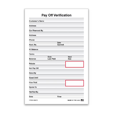 Form Pay Off Verification Marketing Door2door