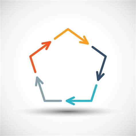 Premium Vector Cycle Arrows With 5 Options Parts Steps Or Processes