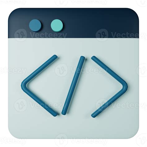Web Programming 3d Icon Illustration 35667943 Png