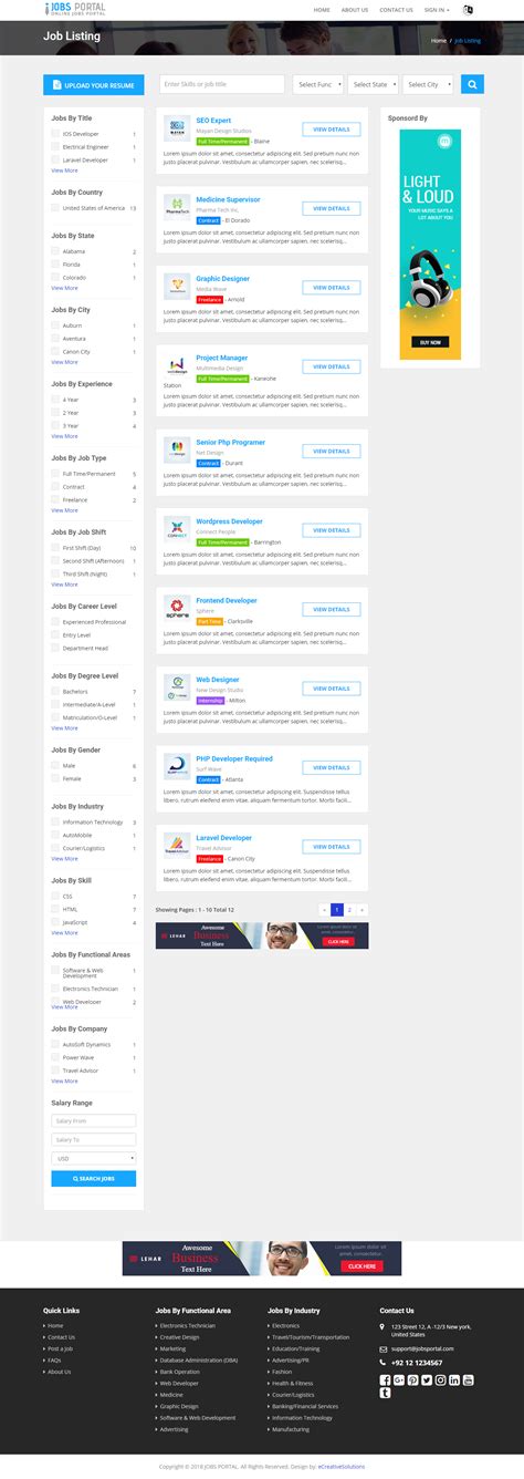 Jobs Portal Job Board Laravel Script By Ecreativesol Codecanyon