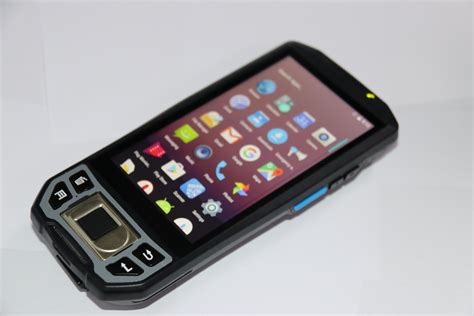 Factory Price Portable Handheld Terminal Biometric Fingerprint Reader Android With Barcode