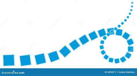 Abstract Curve From Simple Shapes Stock Vector Illustration Of Spring Shape