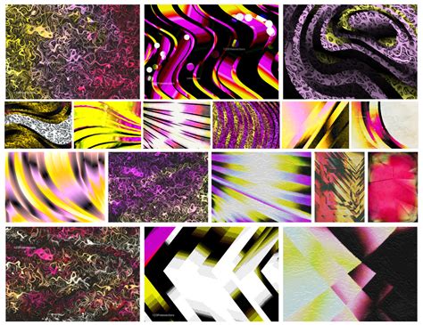 Creative Combos Abstract Pink Yellow And Black Texture Background Designs