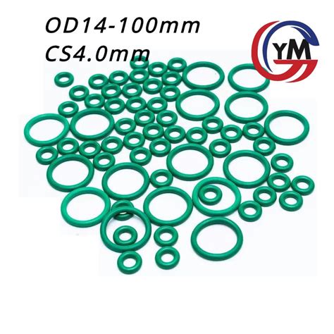 Ymh Vòng cao su Fluorine Fkm Vòng đệm chịu nhiệt độ cao chữ O màu
