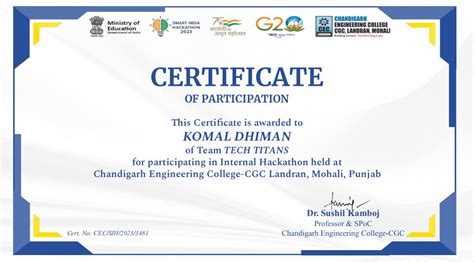 Komal Dhiman On Linkedin Sih2023