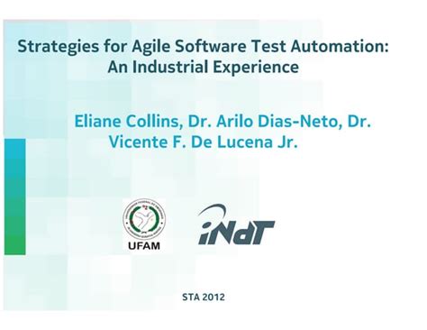 strategies for agile software test automation ppt