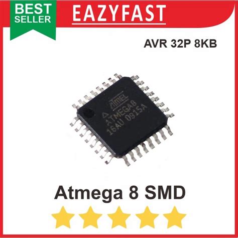 Jual IC Atmel Atmega AT Mega 8 SMD Atmega8 Chip AVR Micro Controller UC