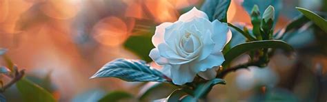 Gardenia White Flower In Garden Premium Ai Generated Image
