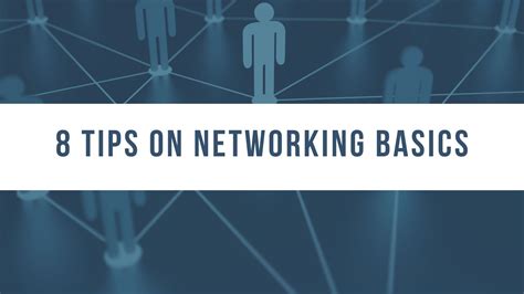 8 Tips On Networking Basics — Focusrx Customized Career Coaching