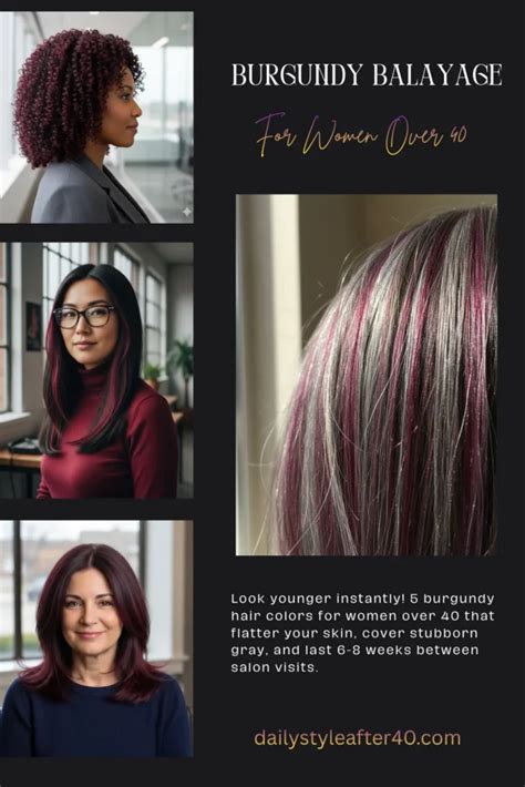 Best Burgundy Hair Colors For Women Over 40 Expert Guide 2026 Daily