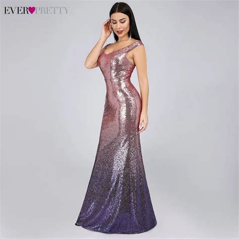 Сексуальные платья для выпускного вечера Ever Pretty с V образным вырезом без рукавов с