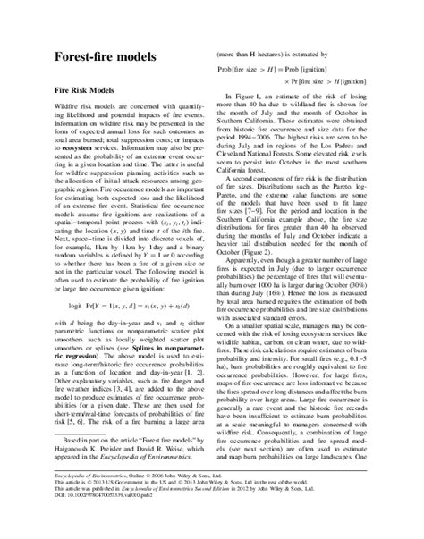 pdf forest fire modelsbased in part on the article “forest fire