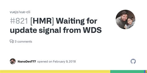 Hmr Waiting For Update Signal From Wds · Issue 821 · Vuejsvue Cli
