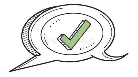 Checkmark Speech Bubble Vector Confirmation And Success Icon For Positive Feedback Use Vector