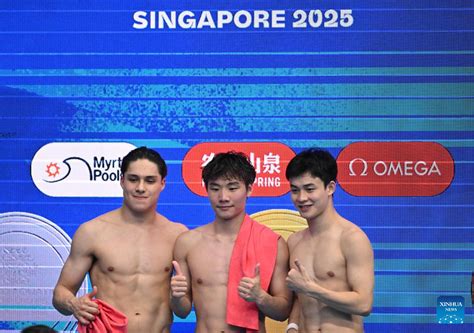 China Wins 2 Medals In Mens 1m Springboard Of Diving At World Aquatics Championships Peoples