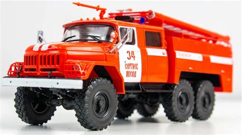 Масштабная модель. Масштаб 1/43 Пожарная машина АЦ-40 (131). Грузовики ...