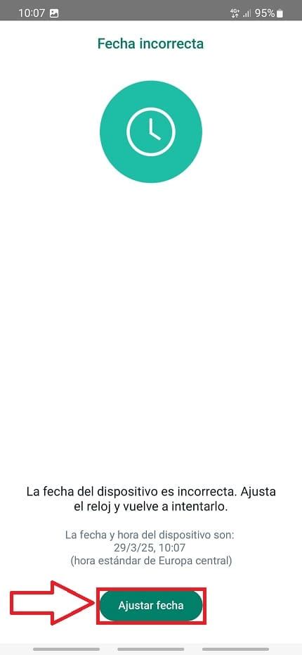 WhatsApp Me Dice Que La Fecha Y Hora Es Incorrecta 2025