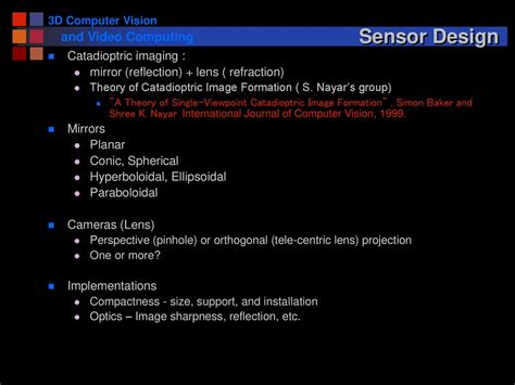 Omnidirectional Vision Ppt Download