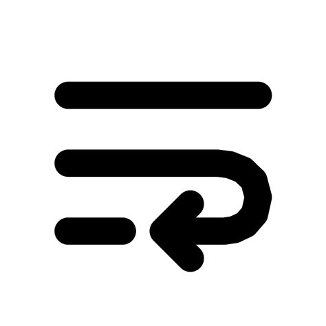 text line wrap vector svg icon svg repo