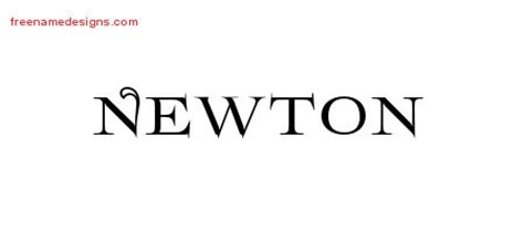 Newton Archives Free Name Designs