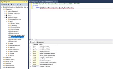 Using Transformations To JOIN Data After Replications In SQL Server