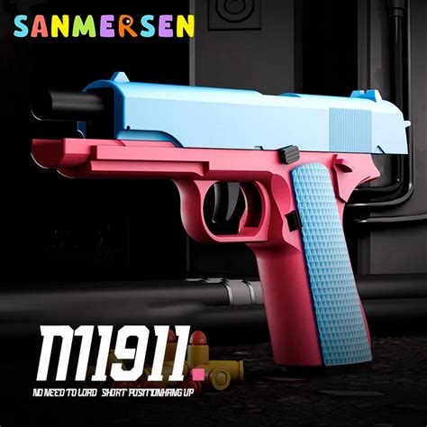 글록 자동 쉘 방출 소프트 총알 장난감 총 G17 에어소프트 권총 아마 어린이 Cs 슈팅 무기 남아용 장난감 M1911 Aliexpress