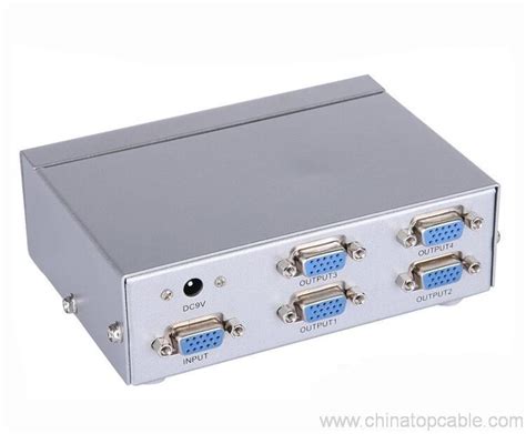 Hd 비디오 4 포트 Vga 모니터 분배기 전환 Hengye 케이블 팩토리 스토어