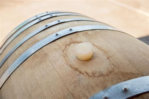 Elaboración De Vino Se Encuentran Barricas De Vino De Madera En Bodega