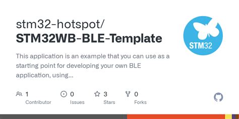 github stm32 hotspot stm32wb ble template this application is an
