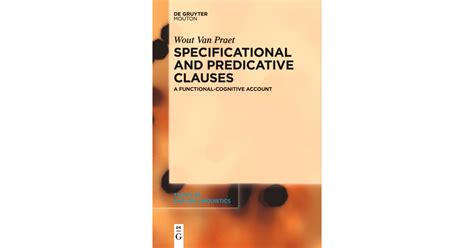 Chapter 5 Aspect And Modality In The Copular Clause Specificational And Predicative Clauses [book]