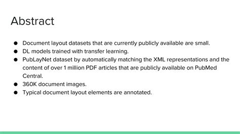 Publaynet Largest Dataset Ever For Document Layout Analysis Pptx