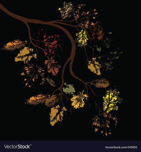 Tree Leaves Royalty Free Vector Image VectorStock