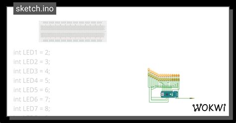 led seq wokwi esp32 stm32 arduino simulator