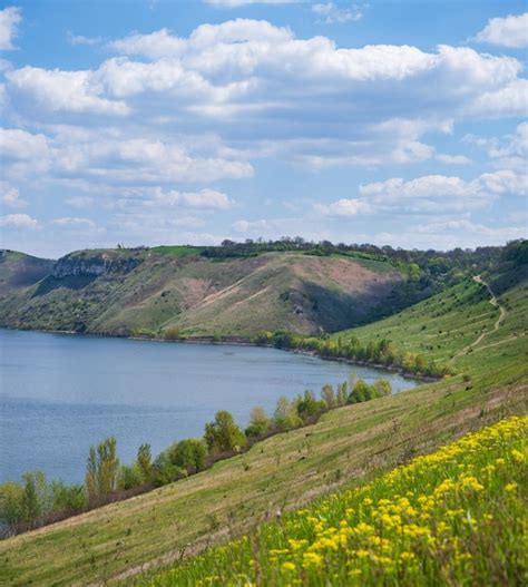 Premium Photo Amazing Spring View On The Dnister River Canyon