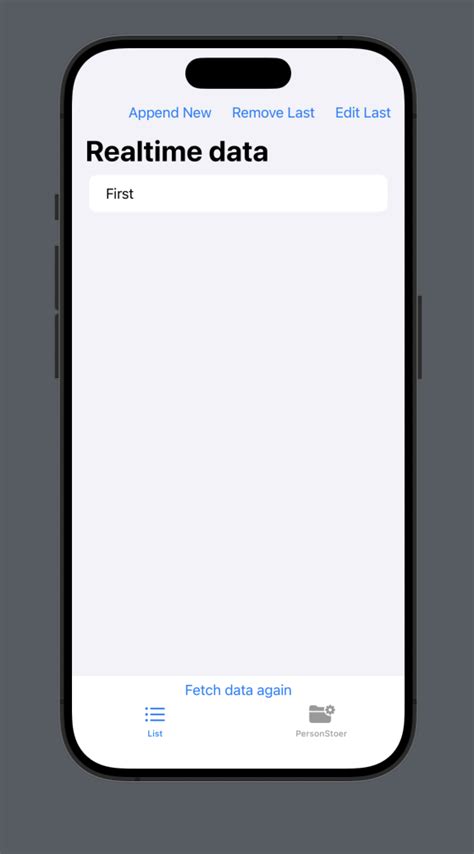 two way communication for a list r swiftui