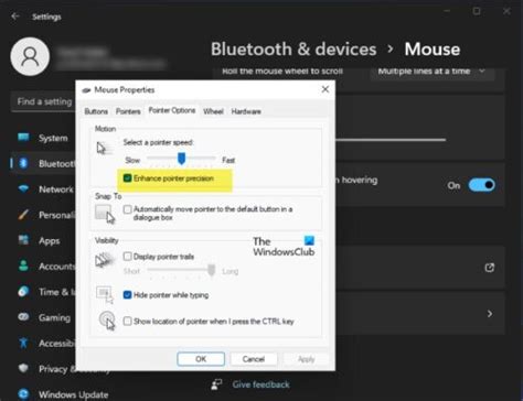 How To Enhance Mouse Pointer Precision In Windows 11 10