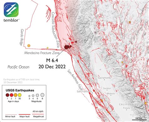 Earthquake Rumbles Northern California Triple Junction