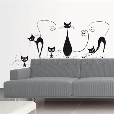 Cat Wall Decals For Tays Room Cat Drawing On Wall Ideas Easy Cat