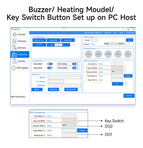 100 Balance BMS Key Switch Button For Smart Active Balance BMS In Pakistan