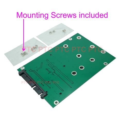 M 2 NGFF MSATA SSD TO SATA III 2 In 1 Adaptor Converter PTComputers