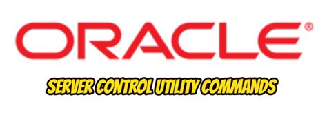 Srvctl Server Control Utility Commands In Oracle Database Tutorials